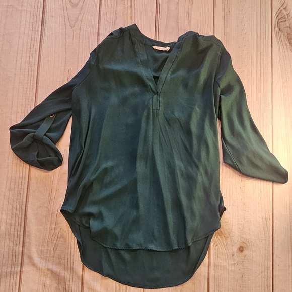 Lush | Tops | Emerald Green Blouse | Poshmark